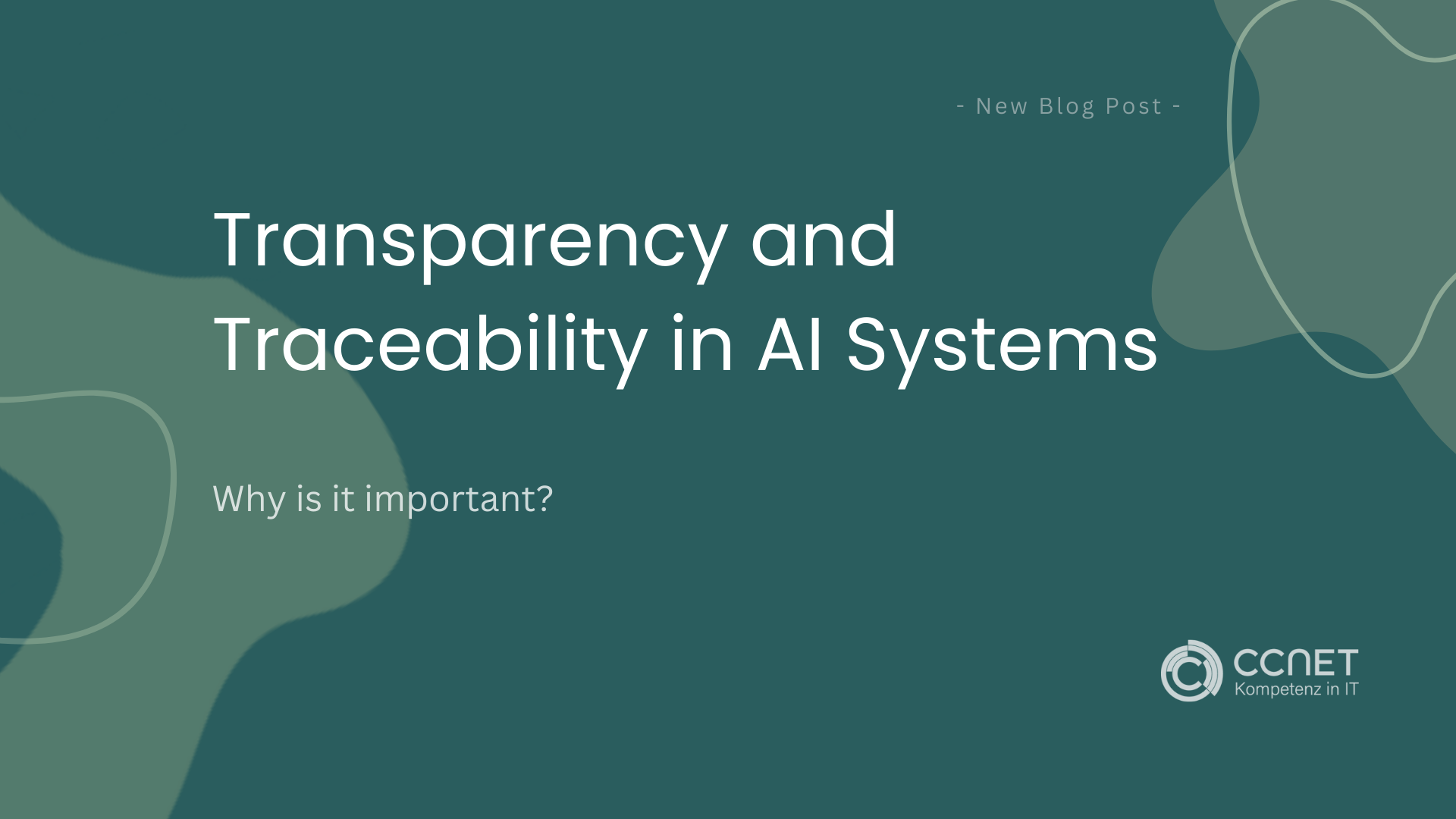 Transparency and Traceability in AI Systems