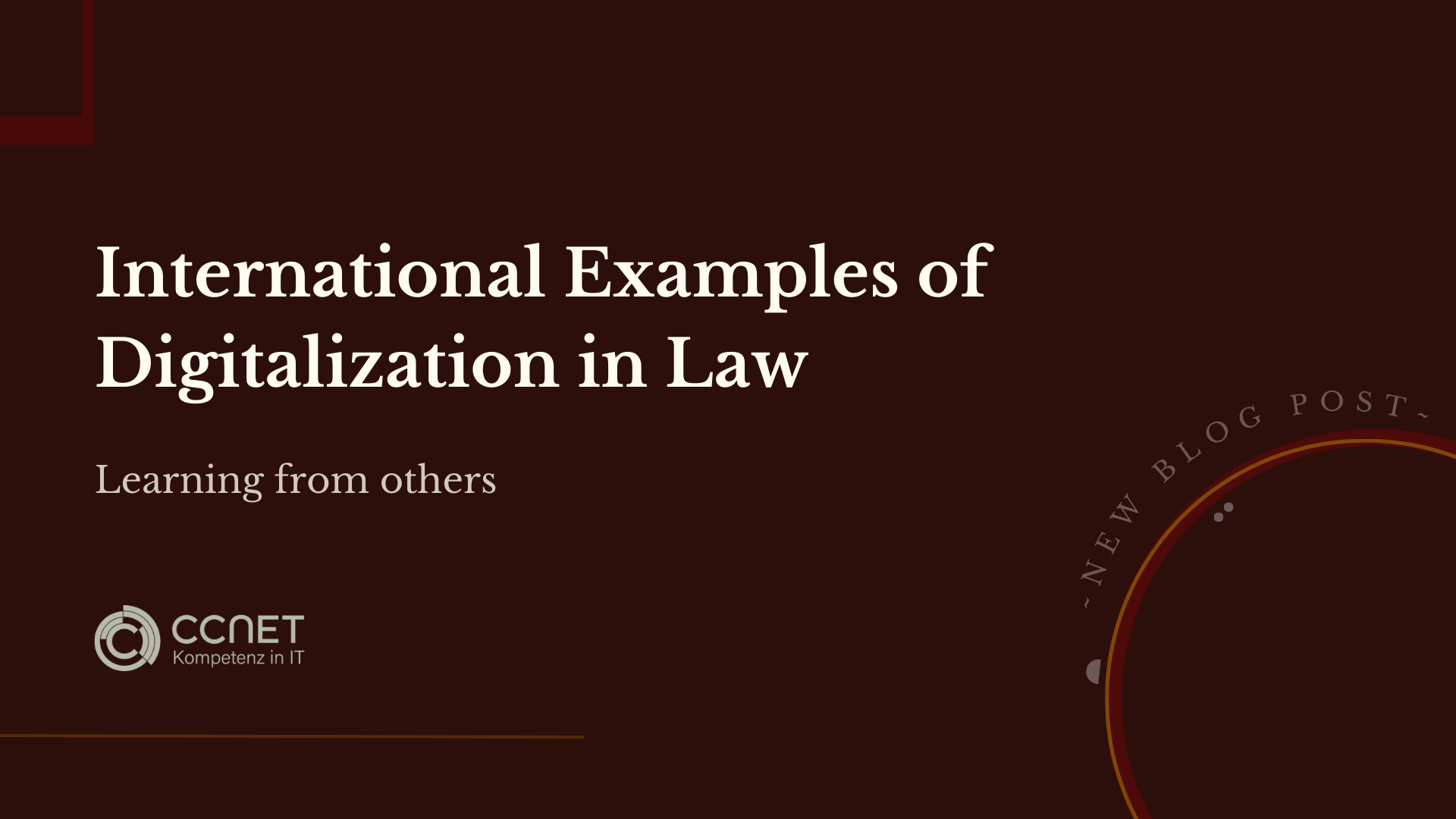 International Examples of Digitalization in Law