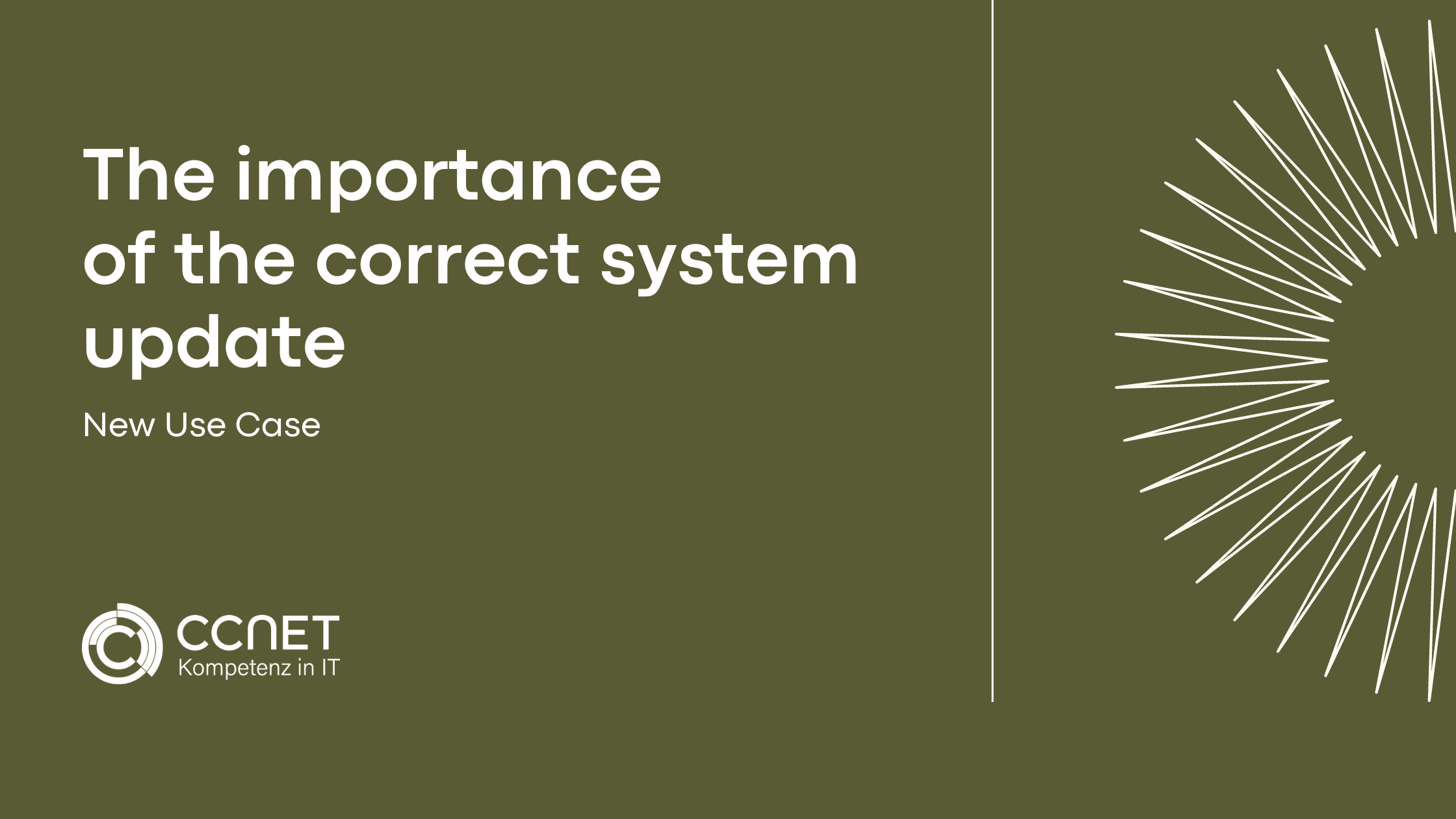 Use case: IT Managed Services - System updates