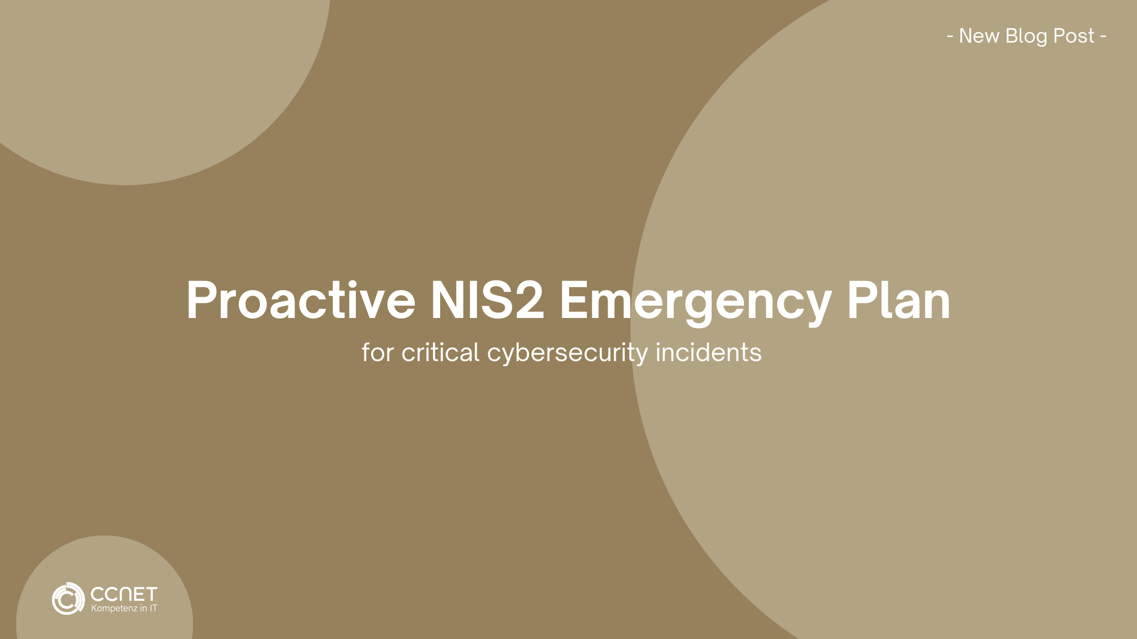 Proactive NIS2 Emergency Plan for Cybersecurity Incidents